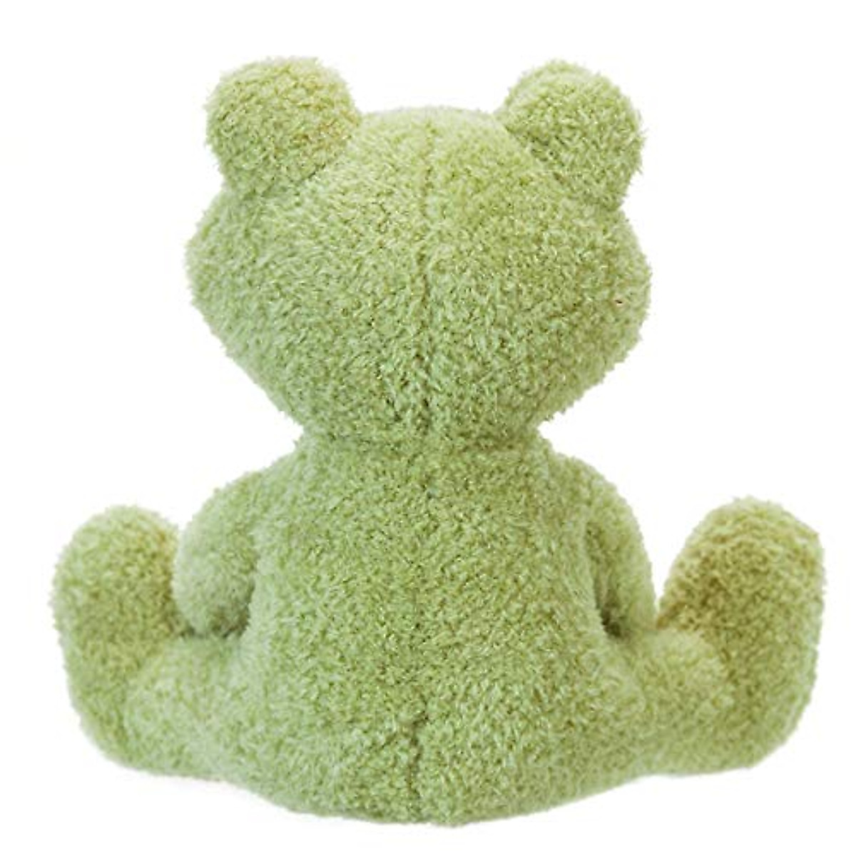 Apricot Lamb Toys Plush Velvet Frog Stuffed Animal Soft Cuddly Perfect for Child (Green Frog,8.5 Inches)