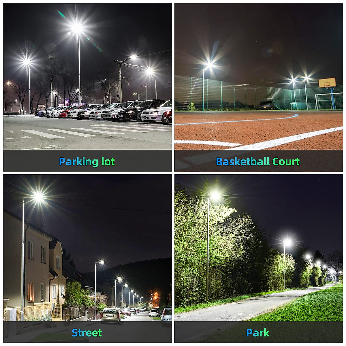 NUOGUAN LED Parking Lot Light with Slip Fitter UL DLC Listed, 5000K Shoebox Pole Light AC100-277V, IP65 Waterproof Commercial Street Area Lighting for Driveway/Roadway/Yard(200W, 28000LM)