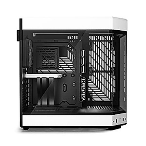 HYTE Y60 Modern Aesthetic Dual Chamber Panoramic Tempered Glass Mid-Tower ATX Computer Gaming Case with PCIE 4.0 Riser Cable Included, White (CS-HYTE-Y60-BW)