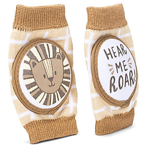 DEMDACO Hear Me Roar Lion Natural Brown One Size Fits Most Cotton Blend Infant Kneezies