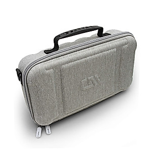 CASEMATIX Gray Audio Mixer Case Compatible With Yamaha AG06MK2 USB Interface or Yamaha AG03MK2 Audio Mixers & Recording Accessories - Includes Carry Case Only with Shoulder Strap and Carry Handle