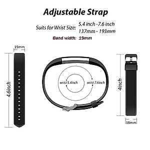 ZURURU Veryfitpro ID115Plus HR Replacement Bands for Veryfit Pro ID115Plus HR Fitness Tracker Smart Watch (Black+Black)