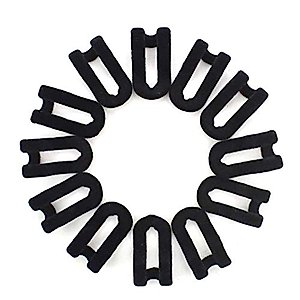 Bondream 50 pcs Mini Cascading Hanger Hooks Connector for Stack Clothes and Make Your Closet Space-Saving, Black