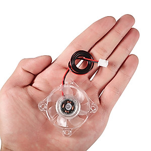 AEDIKO 6pcs 4010 Fan 3D Printer Fan DC 24V Mini Brushless Cooling Fan 40x40x10mm Hydraulic Bearing Fan RGB LED with 2 Pin Terminal for 3D Printer, DVR, PC,CPU