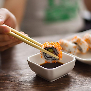 DELLING 3 Oz Ceramic Dip/Dipping Bowls Set Ultra-Strong 3 Oz Ceramic Dip Bowls Set,