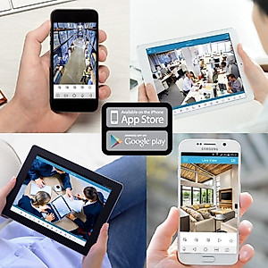 Amcrest NV4108 1080p (8CH 1080p/3MP/4MP/5MP) Network Video Recorder - Supports up to 8 x 1080p (2.1MP) WiFi IP Cameras @ 30fps Realtime, Supports up to 4TB HDD (Not Included) (No Built-in WiFi)