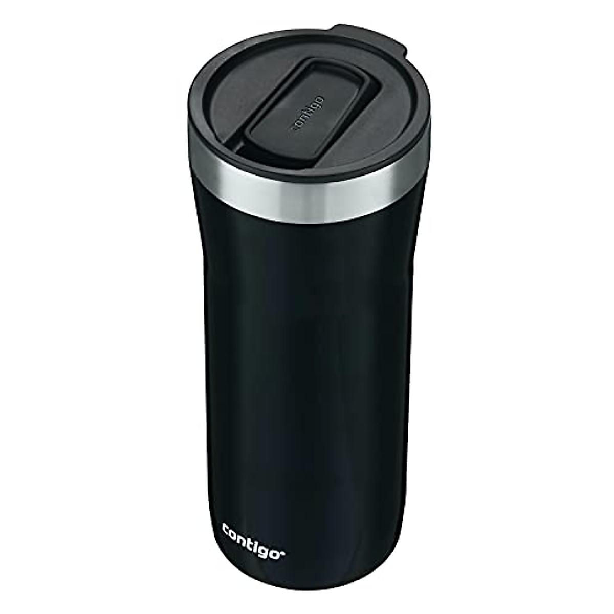 Contigo Streeterville Stainless Steel Vacuum-Insulated Tumbler with Flex Straw and Splash-Proof Slider Lid, 32 oz, Licorice