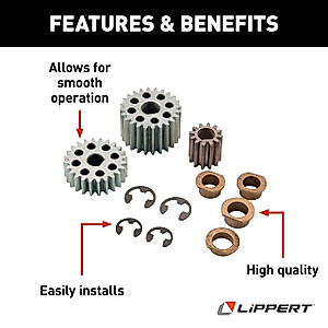 Solera Power Awning Drive Head Gear Kit, Silver