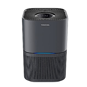 Toshiba Air Purifiers for Home up to 198 Ft²|H13 True HEPA Filter|12H Timer|UV-C|Removes 99.998% of SARS-CoV-2¹, Dust, Pet Dander Hair, Smoke, Pollen, Allergies |Available for California|CADR 215m³/h