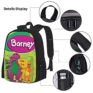 ORPJXIO Backpack 3 Piece Set Barney Show and Friends Laptop Backpack ...