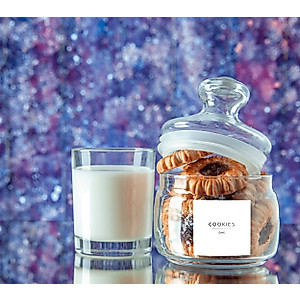 Dekluttr Pantry Labels for Containers Waterproof Minimalist Preprinted Canister Labels Pantry Organization Labels for Food containers Plastic and Glass White Vinyl Label Set Only Pantry 1