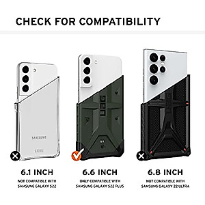 URBAN ARMOR GEAR UAG Designed for Samsung Galaxy S22 Plus Case Red Crimson Rugged Lightweight Slim Shockproof Premium Monarch Protective Cover, [6.6 inch Screen]