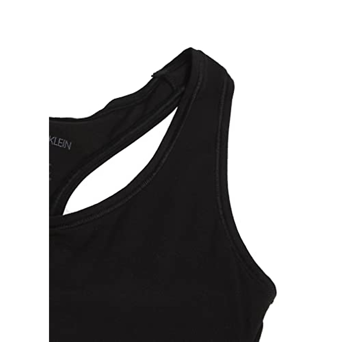 Calvin Klein Women's Polyester & Elastane Non-Wired and Non-paded Bralette Bra (29639810003_Black_Medium)