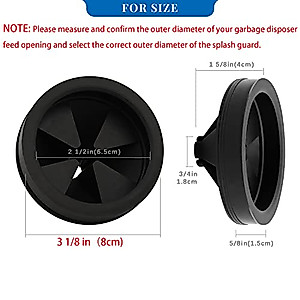 Garbage Disposal Splash Guard Collar Sink Baffle, Food Waste Disposer Accessories for Waste King, Whirlaway and GE Models (3 1/8 Inch in Diameter) by CLEESINK
