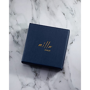 MILLA Oval Hoop Earrings - 14K Gold Plated, Rose Gold Plated and Sterling Silver Plated Hoop Earrings for Women - Hypoallergenic & Lightweight (14K Gold Plated / 55 mm / 2.2 inches)