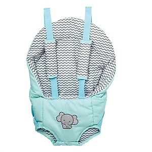 ADORA Baby Doll Carrier with Adjustable Straps and Machine Washable Material, Fits Dolls & Stuffed Animals Up to 20 inches, Birthday Gift for Ages 2+ - Zig Zag