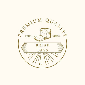 WiseOwell Bread Bags for Homemade Bread with Ties (Farmhouse Large)