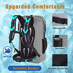 iculbag Backpack Cooler Bags Insulated Leak Proof 40Cans Soft Cooler Backpack Insulated Waterproof Travel Hiking Beach Camping Picnic Hiking Lunch Bags for Men Women for 12Hour Cooling