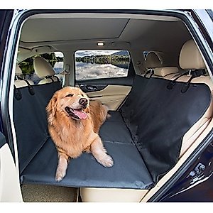 AMOCHIEN Back Seat Extender for Dogs - Backseat Bridge for Dogs, Car Bed Dog Bed for Car, Backseat Dog Cover for Car Bed Mattress for SUV, Dog Hammock for Truck Non Inflatable Car Camping Mattress