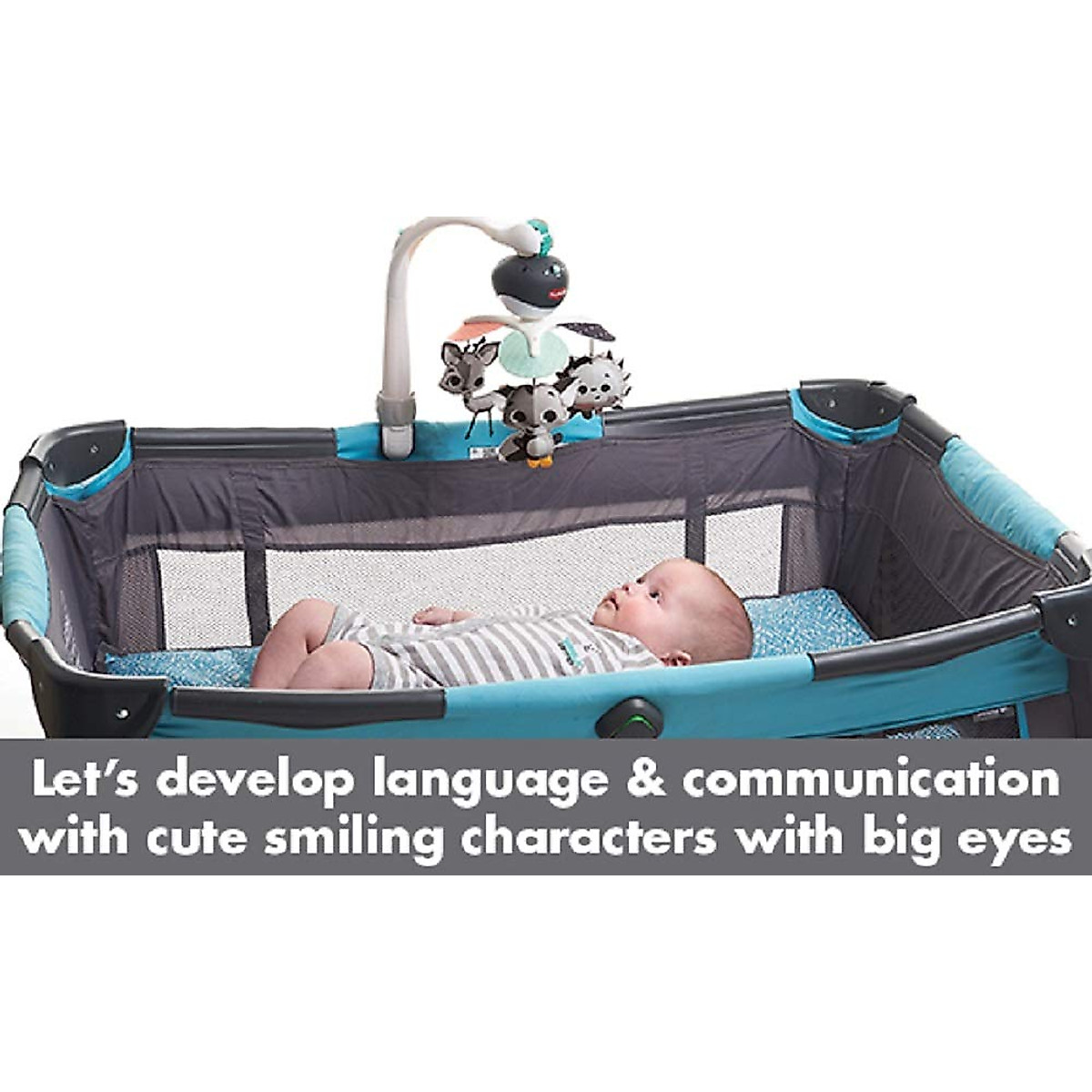 Tiny Love Take Along Mobile Magical Tales, Black/White 1 Count (Pack of 1)