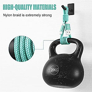 iPhone Charger Cord 4Pack【3FT/6FT/6FT/10FT】MFi Certified Lightning Cable Fast Charging Cord Nylon Braided iPhone Charging Cable Compatible with iPhone13 /12/11 /Pro Max/XR/8/7/6/6s/SE 2020-Multicolor