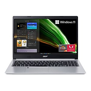 2023 Newest Acer Aspire 5 Laptop, 15.6" FHD IPS Display, AMD Ryzen 3 3350U Processor, 8GB DDR4 RAM, 256GB PCIe SSD, WiFi6, Backlit Keyboard, Fingerprint Reader, Amazon Alexa, Windows 11 Home in S mode