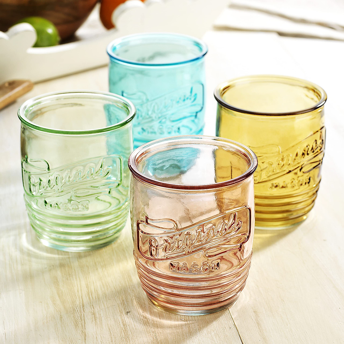 Glaver's Set of 4 Retro Mason Collins Glasses