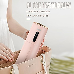 Electric Portable Bidet, Portable Travel Bidet Sprayer Toilet with USB Cable, More Convenient & Easy to Use for Camping/Travel/Home/Car (Pink)