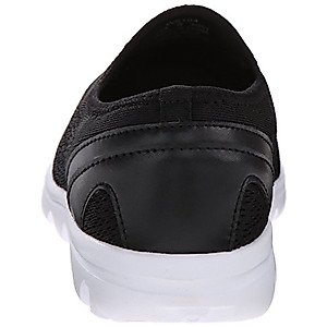 Propét Women's TravelActiv Slip On Fashion Sneaker, Black, 8 N US