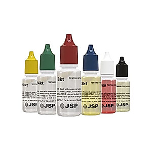 Gold Silver Platinum Diamond Jewelry Tester Appraisal Kit 10K 14K 18K 22K 24K Electronic Scale Test 30X Eye Loupe Magnifier Precious Metals 999 925 Scrap