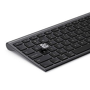 Bluetooth Keyboard for Mac, Multi-Device Rechargeable Keyboard, Ultra-Slim Wireless Keyboard with Full-Size Number Pad, Compatible with Apple MacBook Pro/Air, iMac, iPhone, iPad
