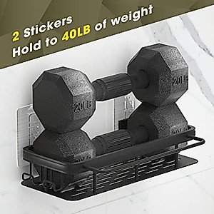 YOUNG MAGIC Shower Caddy Organizer Shelves Shelf 2-Pack, Aluminum, Rustproof, No Drilling, Suitable For Bathroom, Toilet, Kitchen, Powder Room, Etc