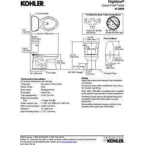 Kohler K-3999-7 Highline Comfort Height Toilet, Black