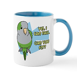 CafePress Can You Fly Quaker Parrot Mug Ceramic Coffee Mug, Tea Cup 11 oz