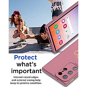 AICase for Samsung Galaxy S23 Ultra Heart Case for Women with Full Camera Lens Protection,Silicone Girly Cute Side Soft Slim Shockproof Protective Cover for Samsung Galaxy S23 Ultra 6.8" 2023_5