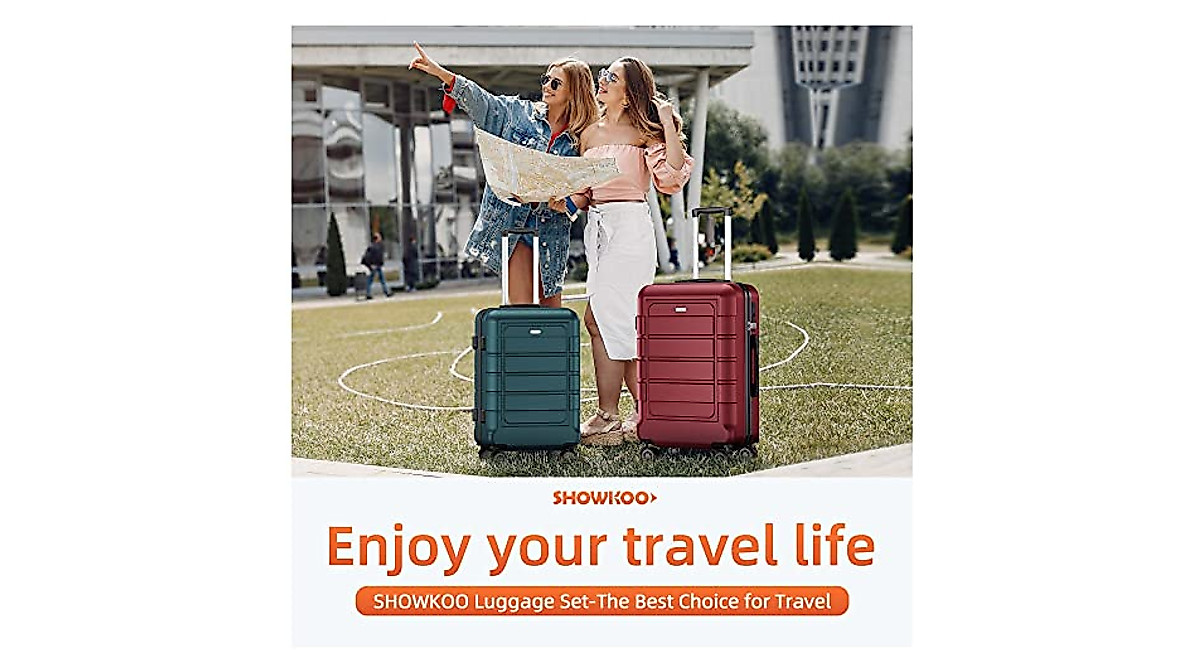 SHOWKOO 20-Inch Carry-On Luggage | Durable Hardside with TSA Lock