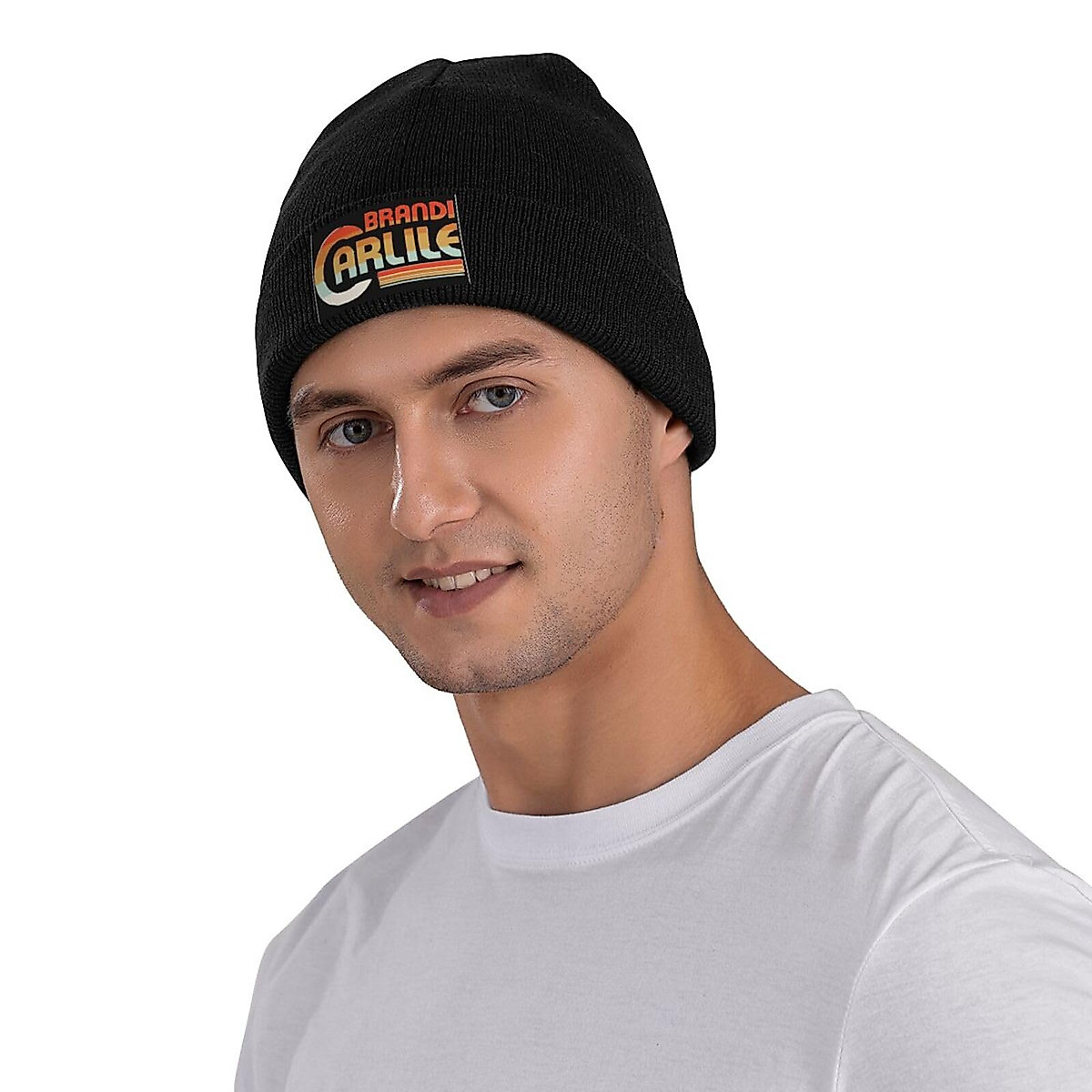 Brandi Rock Singer Carlile Knit Hats for Men Women Soft Cuffed Cap Fashion Basic Beanie Hats for Cold Weather Ski Black
