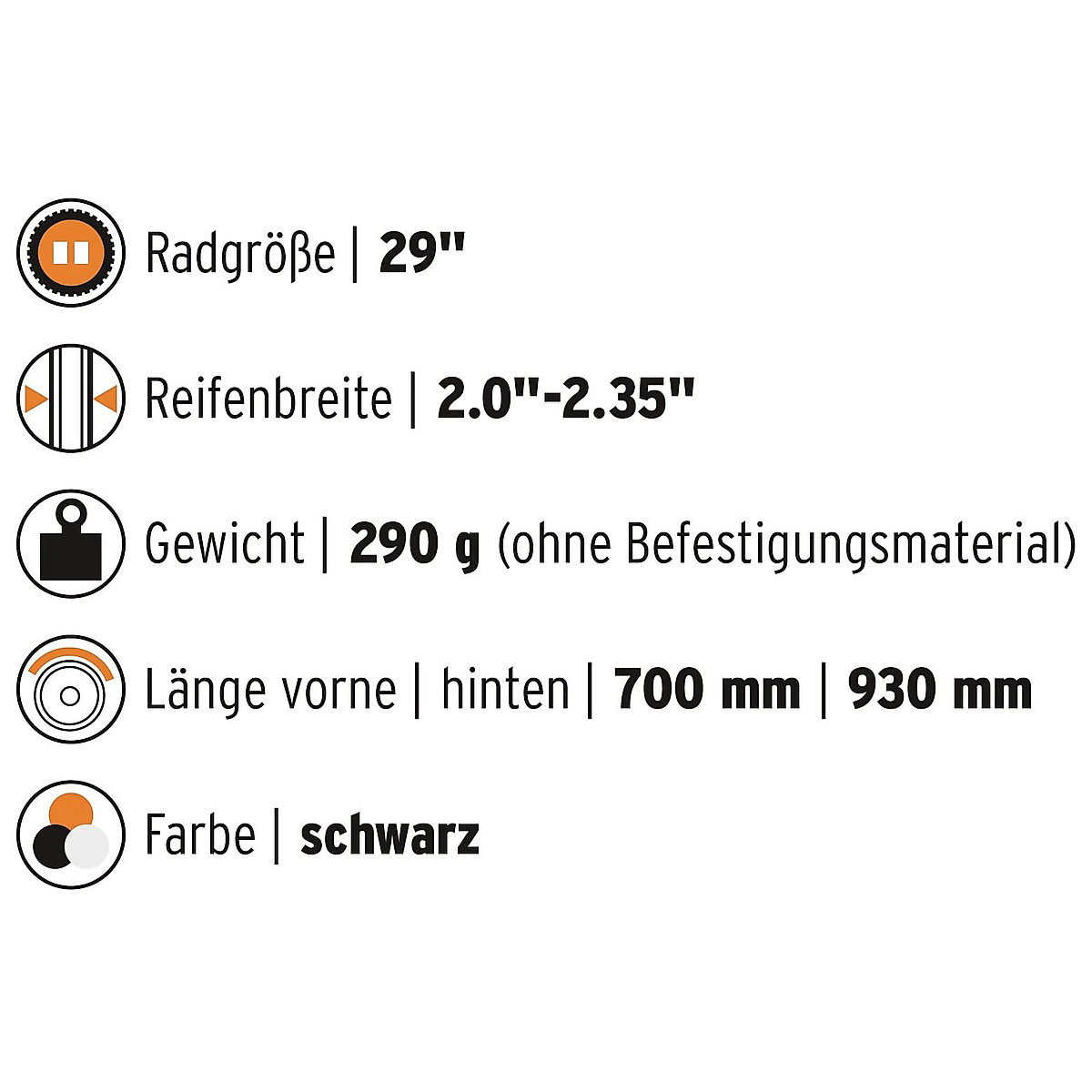 Sks Germany Black Velo 65 Mountain - 29 Inch Set of Bicycle Mudguards (Default, Black)