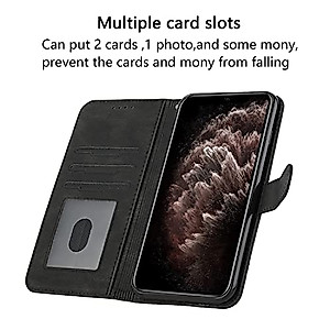 Leather Magnetic Flip Wallet Case for Sony Xperia 1 III with Credit Card Holder Slots Kickstand Flip Folio PU Leather Magnetic Wallet Case