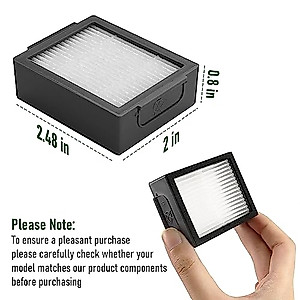 ALSTON HEPA Filter Replacements 12PCS for iRobot Roomba I E & J Series, i7 i7+/plus i3 i3+ i4 i6 i6+ i8 i8+ E5 E6 E7, High Efficiency Roomba Filters with Cleaning Brush…