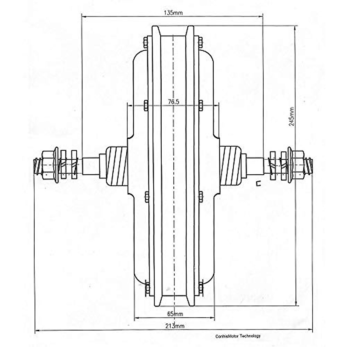 72V 2000W Rear Wheel Motor, 2000W Electric Bicycle Conversion Kit with Mutifunction SW900 Display,72V 45A Controller, with 7 Speed flywheel (29inch)
