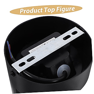 Housoutil Aluminum Waterproof Wall Lamp 6w Warm White Led Outdoor Wall Mount for Deck Step Patio Retaining Wall Corridor Lighting