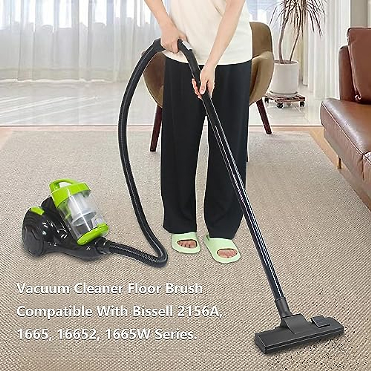 CPAI Replacement Floor Brush Compatible with Bissell Zing Canister Vacuum, Fits Models 2156A, 1665, 16652, 1665W Series