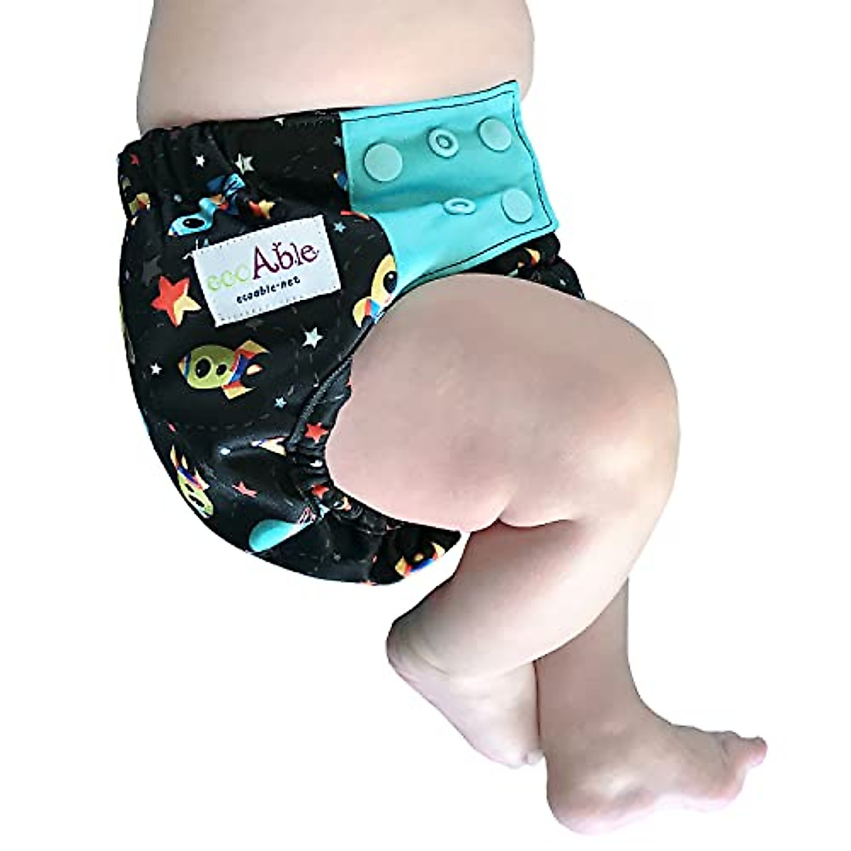 Reusable Waterproof Diaper Cover Shell: for Baby Prefold Cloth Diapers, Flats, Fitted or Inserts (Sky Adventure)