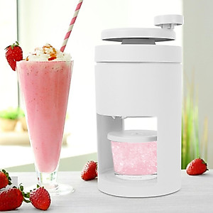 Kichvoe Stainless Steel Blades Portable Crushed Ice Maker Ice Cube Mold Shaved Ice Machine Ice Machine Crushed Ice Handheld Ice Machine Washable Tool Crusher Ice Blender Household Glass