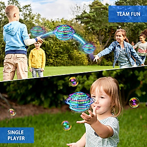 Nacai Flying Orb Ball,Galaxy Ball Toy 2023,Hover Orbs Cosmic Globe Boomerang Ball,Atmotoys Magic Spinner Drone Cool Christmas Birthday Gifts for Kids Ages 6 7 8 9 10+Boy Girl(Blue)