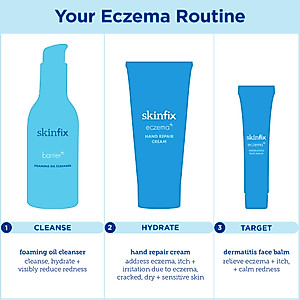 Skinfix Eczema+ Dermatitis Face Balm: Target Facial Dermatitis, Eczema & Dry Skin Patches, Concentrated Balm That Leaves Irritated Skin Soothed & Protected, 0.48 Fl Oz