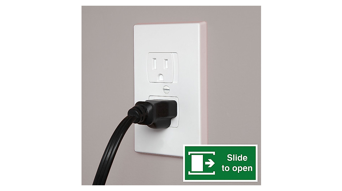 Jambini Self-Closing Baby Proof Outlet Covers (3 Pack)