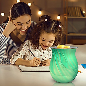 MeplLivs Electric Wax Warmer Art Glass Scented Essential Oil Warmer Tart Burner for Wax Melts Fragrance Candle Night Light Lamp for Gifts & Decor, Home, Office, Bedroom, Living Room. (04)