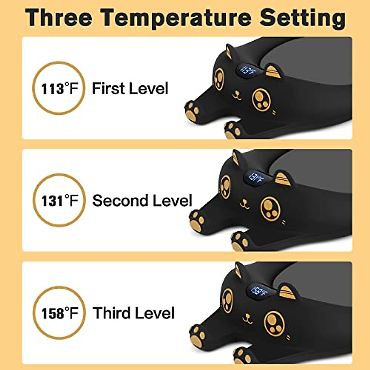 PUSEE Mug Warmer,Coffee Warmer for Desk Coffee Cup Warmer Auto Shut Off,Smart Candle Warmer with 3 Temp Settings,Electric Beverage Warmer Plate for Coffee,Cocoa,Tea,Water and Milk (Not Include Cup)